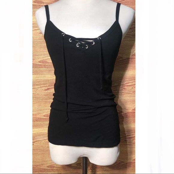 Tops | Ribbed Tank Wtie Cleavage | Poshmark